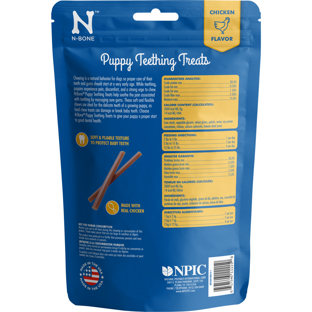 N-Bone® Puppy Teething Sticks Chicken Flavor - Sunnyside, NY - Wespaw Pets